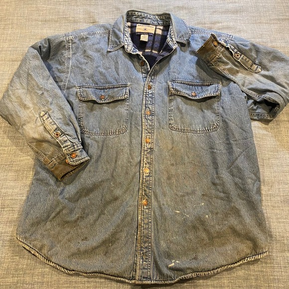High Sierra | Jackets & Coats | Vtg High Sierra Denim Lined Flannel ...